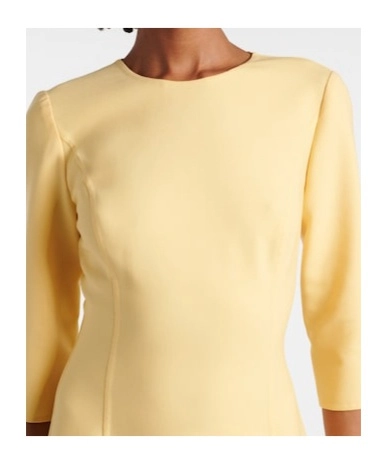 Oscar De La Renta Wool-blend Midi Dress With Ruffled Hem