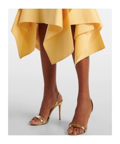 Oscar De La Renta Wool-blend Midi Dress With Ruffled Hem