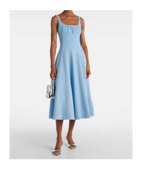 EMILIA WICKSTEAD Collins Wool Crêpe Midi Dress