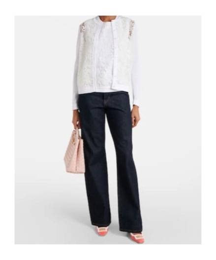 Oscar De La Renta Guipure Lace Top