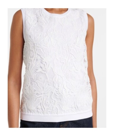 Oscar De La Renta Guipure Lace Top