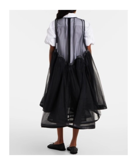 Comme Des Garçons Tulle Midi Dress