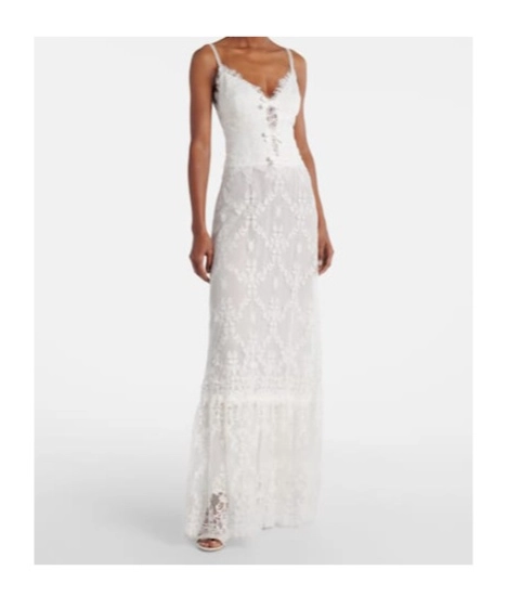 Elie Saab Cotton-blend Lace Gown