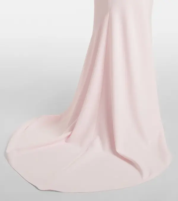 SAFIYAA LONDON Sofie Embellished Crêpe Bustier Gown