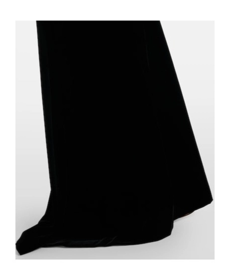 Carolina Herrera Ruched Velvet Bustier Gown
