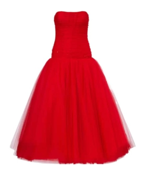 Carolina Herrera Embellished Strapless Tulle Gown