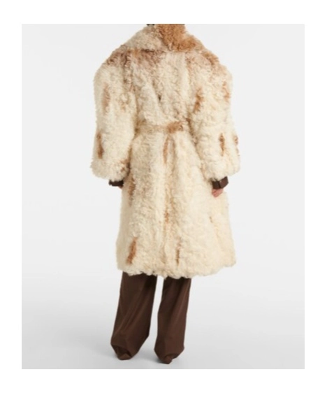 Magda Butrym Belted Shearling Coat