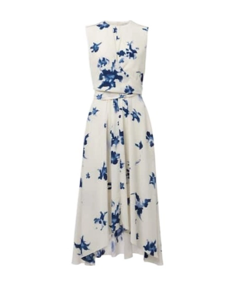 Altuzarra Penny Floral Silk Wrap Dress