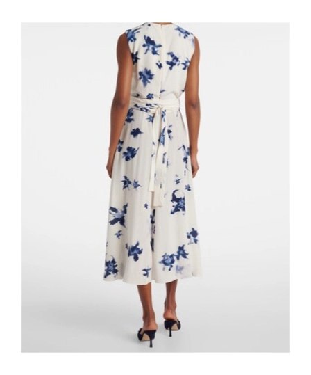 Altuzarra Penny Floral Silk Wrap Dress