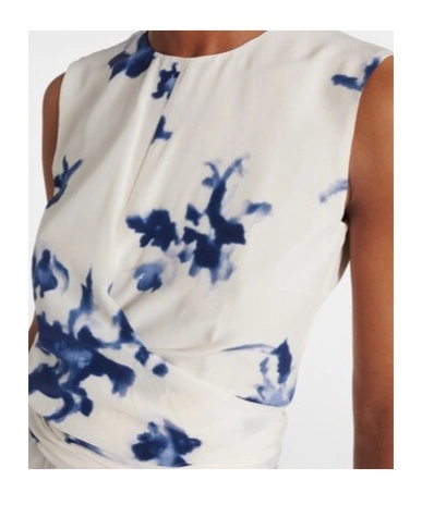 Altuzarra Penny Floral Silk Wrap Dress