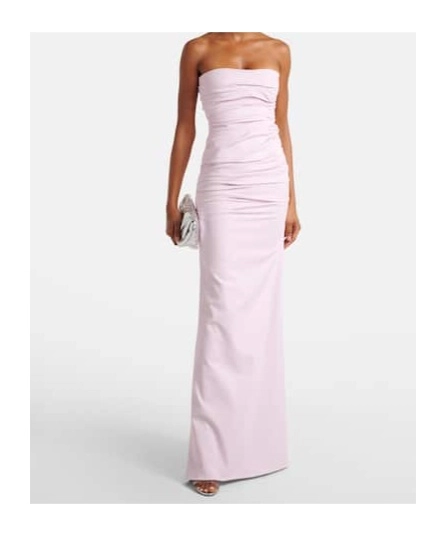 Maticevski Intoxicate Ruched Strapless Gown
