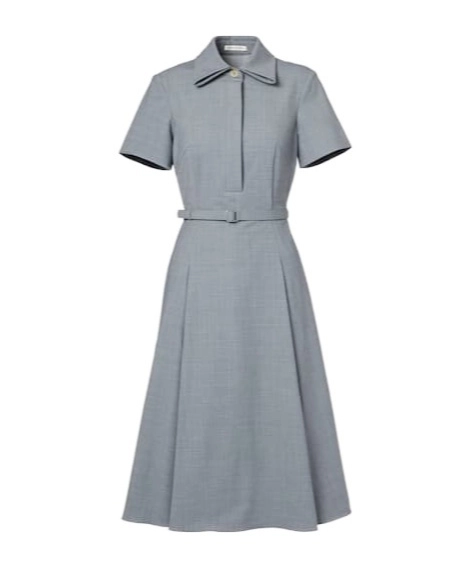 EMILIA WICKSTEAD Iwona Belted Midi Dress - Gray
