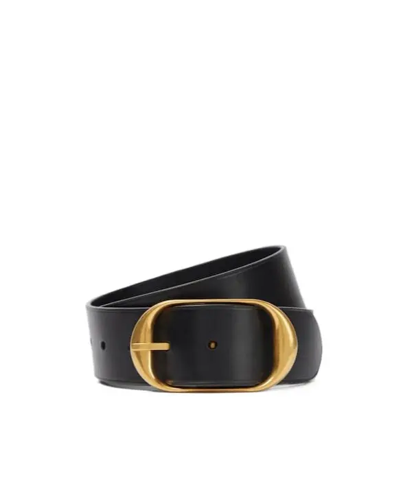 NILI LOTAN Nili Leather Belt - Black