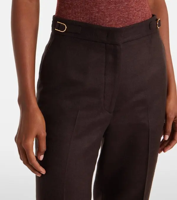 Gabriela Hearst Vesta Silk Flared Pants
