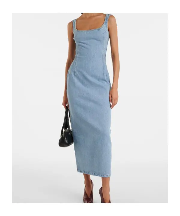 Magda Butrym Denim Midi Dress