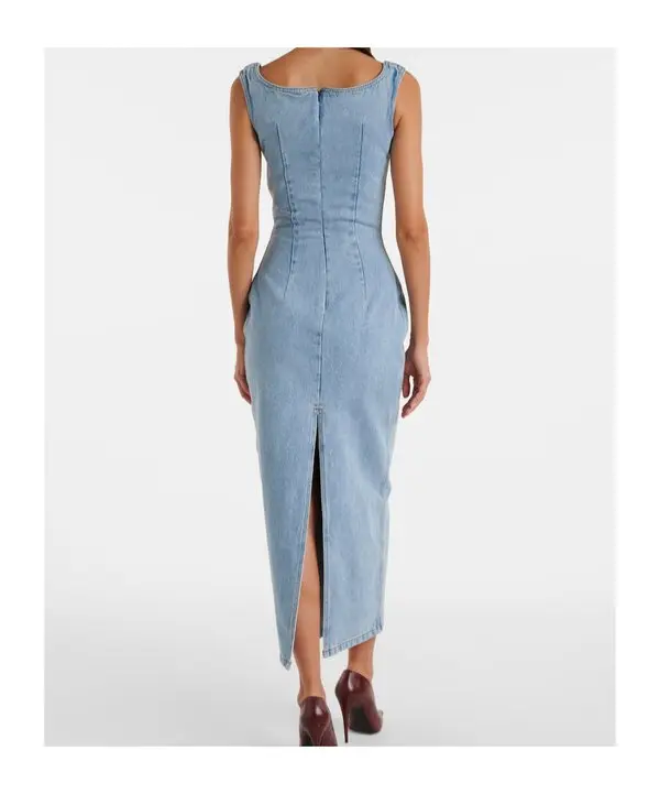 Magda Butrym Denim Midi Dress