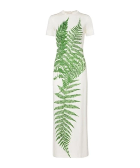 Oscar De La Renta Printed Jersey T-shirt Dress