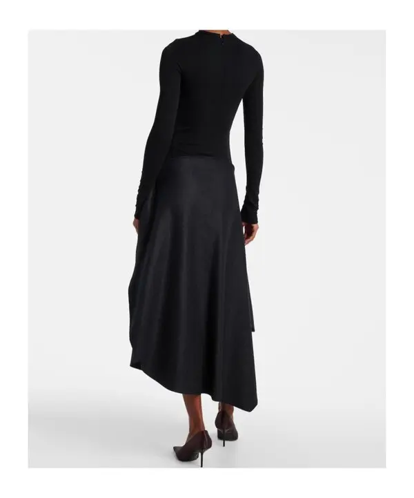 Victoria Beckham Asymmetrical Midi Dress