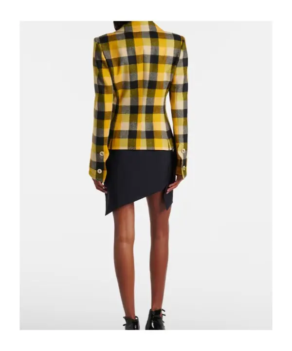 VIVIENNE WESTWOOD Georgia Checked Virgin Wool Blazer