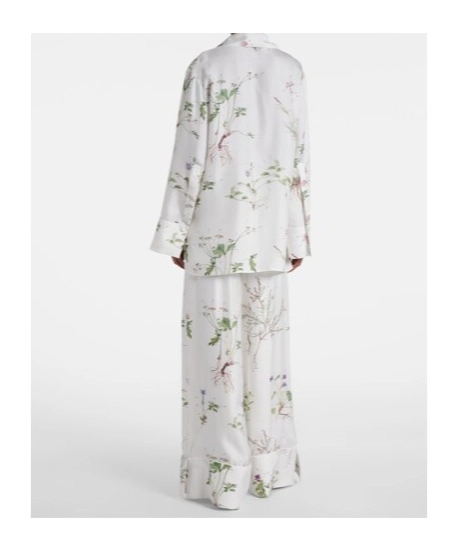 Erdem Floral Printed Silk Shirt
