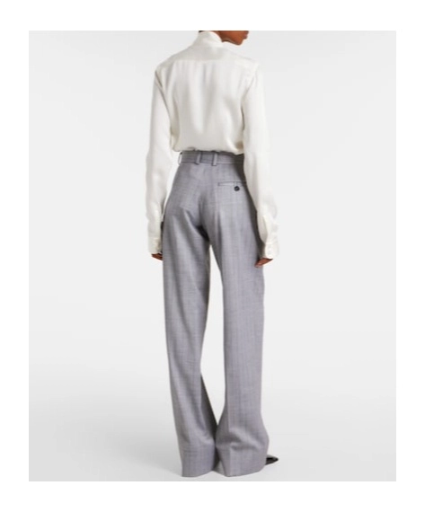 Stella McCartney Striped Wool Wide-leg Trousers