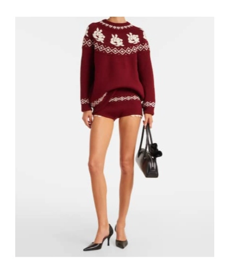 Magda Butrym Patterned Wool Sweater