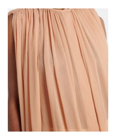 Stella McCartney Draped Silk Chiffon Blouse