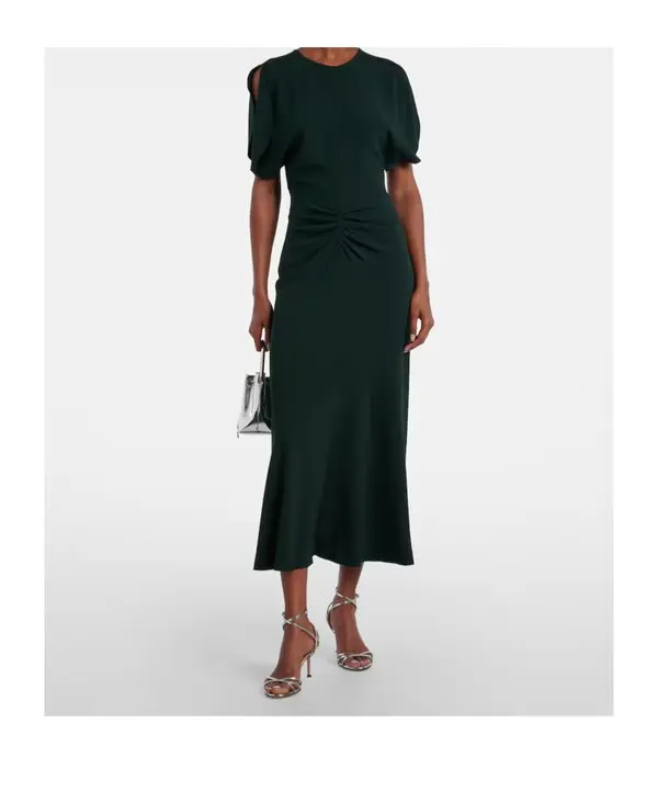 Victoria Beckham Gathered Midi Dress