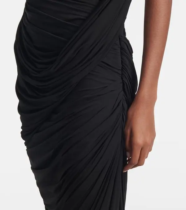 MUGLER Draped Back Knit Dress