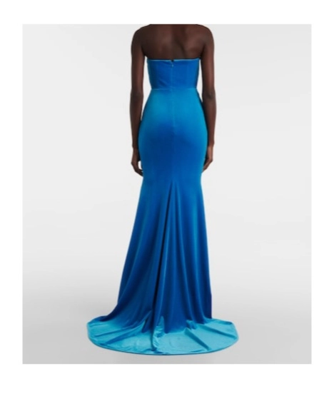 Alex Perry Draped Velvet Gown