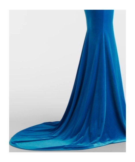 Alex Perry Draped Velvet Gown