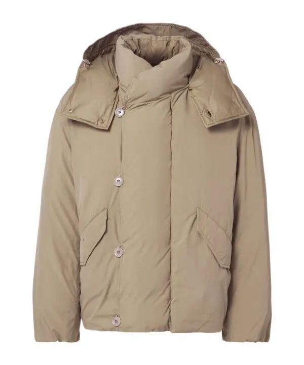 LEMAIRE Hooded Down Jacket - Desert Dage
