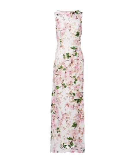 Oscar De La Renta Floral Guipure Lace Gown - White