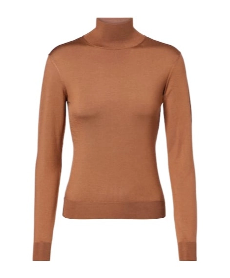 Ralph Lauren Silk-blend Jersey Sweater - Brown