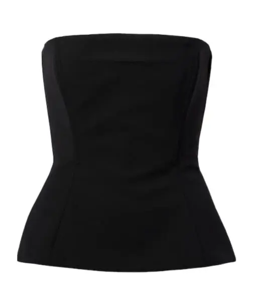 JEAN PAUL GAULTIER Strapless Top - Black