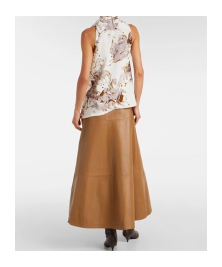 Altuzarra Draped High Neck Silk Top