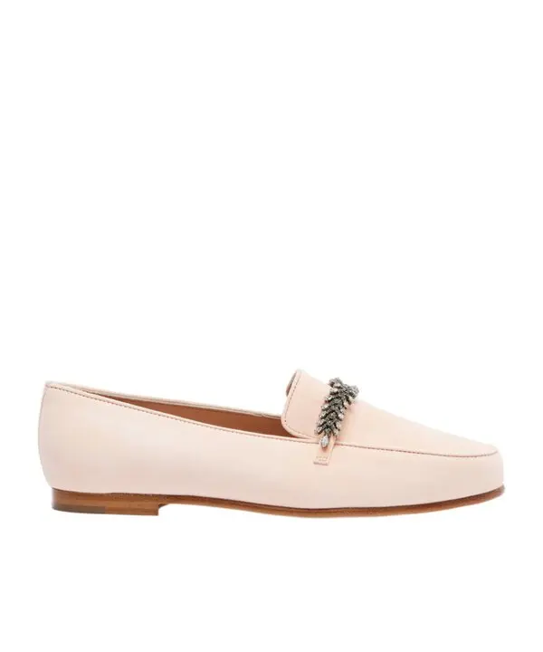 Manolo Blahnik Pisufa Embellished Suede Loafers