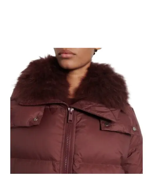 YVES SALOMON Warm Hooded Down Jacket