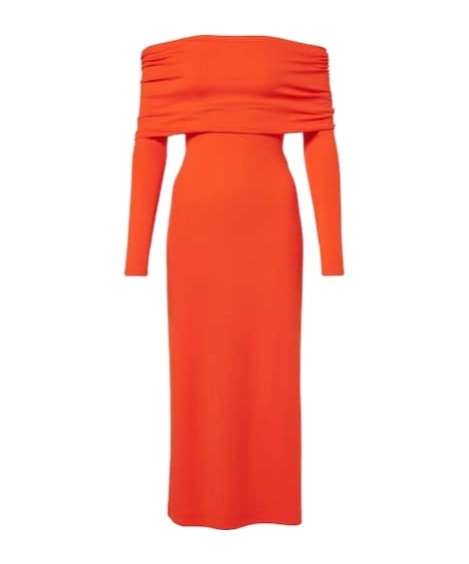 Ralph Lauren Off-shoulder Maxi Dress With Cutout Back - Red