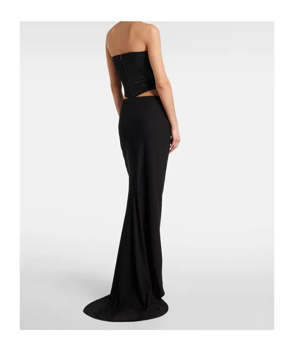 Magda Butrym Draped Silk-blend Satin Corset