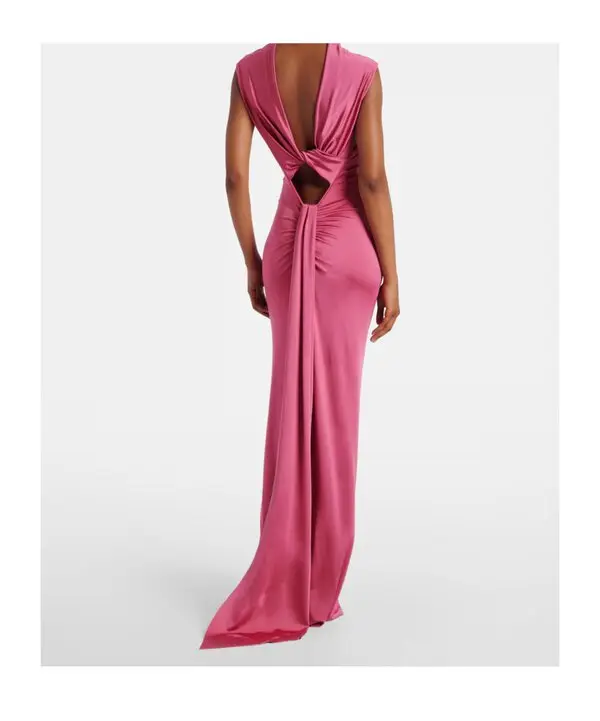 Victoria Beckham Draped Jersey Gown