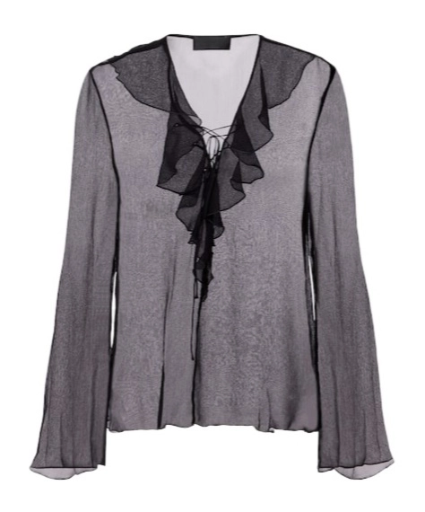 NILI LOTAN Ruffled Shirt