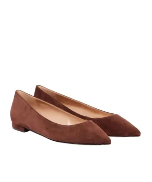 GIANVITO ROSSI Elegant Versatile Flat Shoes - Brown