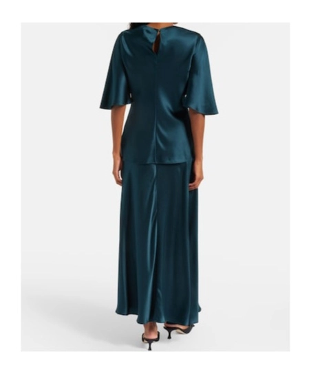 ROKSANDA Naiara Draped Silk Satin Top