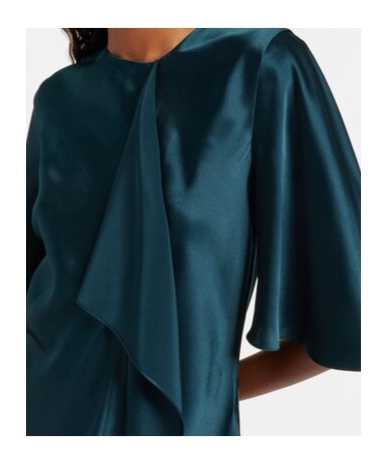 ROKSANDA Naiara Draped Silk Satin Top