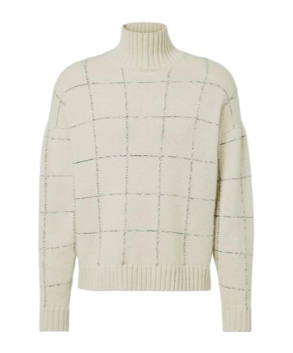 Dunhill High-necked Knit Sweater - White