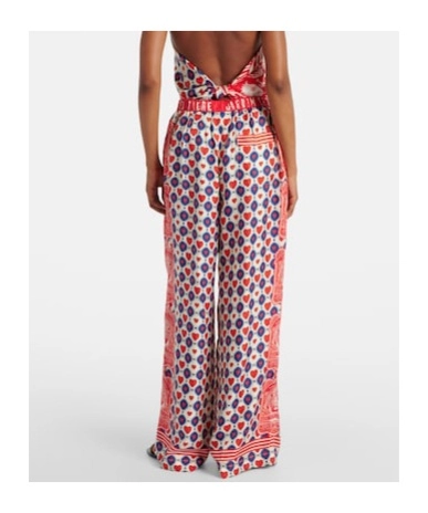 Camilla Printed Silk Palazzo Pants