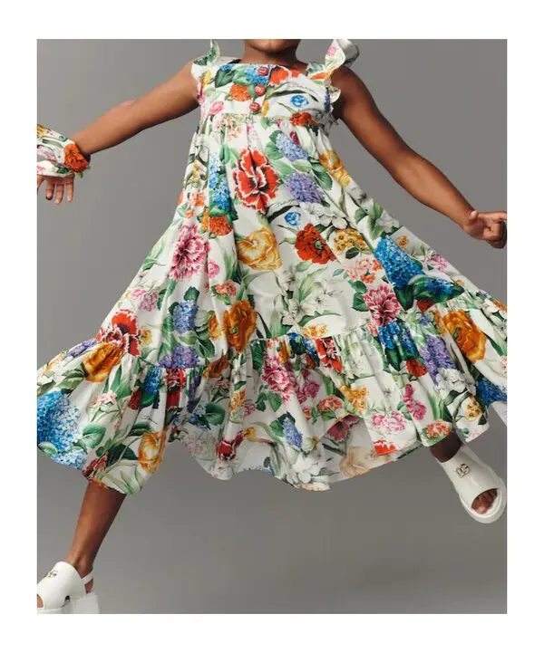 Dolce & Gabbana Floral Cotton Poplin Dress