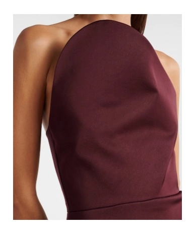 David Koma Asymmetric Satin Gown