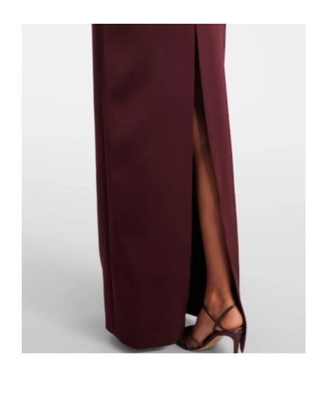 David Koma Asymmetric Satin Gown